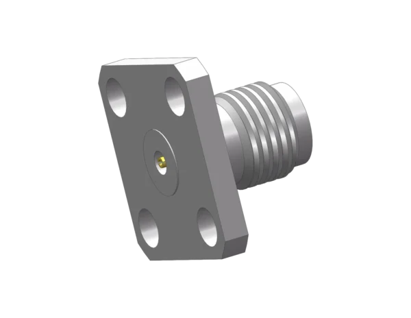 3.5mm Female 4-Hole Flange Mount RF Connector – Field Replaceable, 8 ...