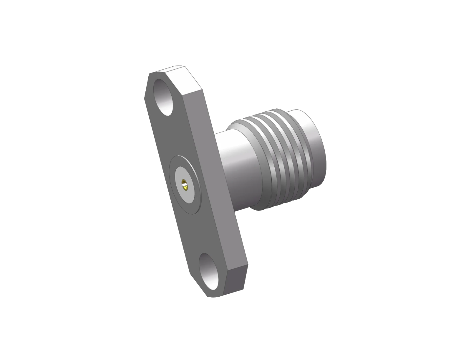 SMA Female 2-Hole Flange Mount RF Connector – Field Replaceable, 12 ...